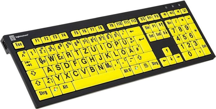 Logickeyboard XL Print PC Slim Line NERO - kaufen bei Galaxus