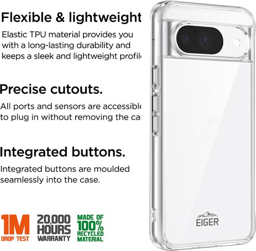 Eiger flexibles TPU-Case Grip Case GRS clear - acheter sur Digitec