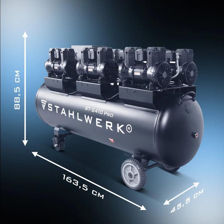 Stahlwerk Kompressor ST-2410 Pro 10 bar | 9,86 PS | 7,25 kW | 1250 l ...
