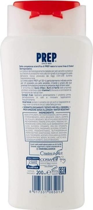 Prep Dermoprotective Sun Cream SPF50 for Sensitive Skin 200ml