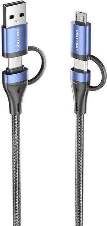 Vention 4in1 USB cable USB 2.0 CTLLH 2m (black) - kaufen bei Digitec ...