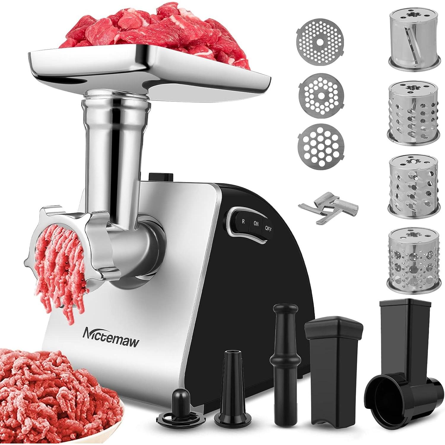 Coocheer Professionelle elektrische 5-in-1 Fleischwolf mit ...