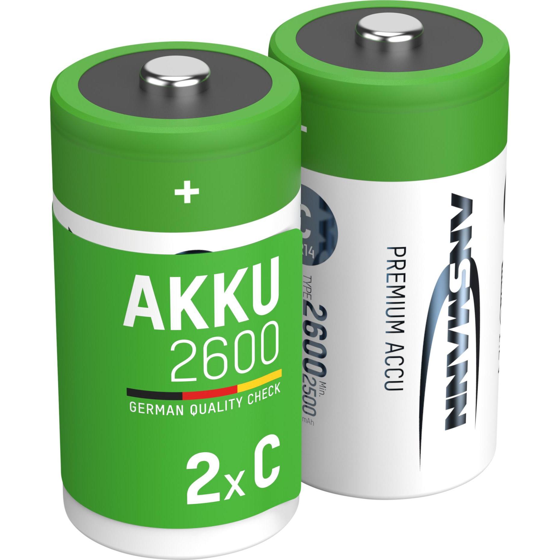 Ansmann NiMH Akku Baby C Typ 2600 (min. 2500 mAh) maxE - Digitec