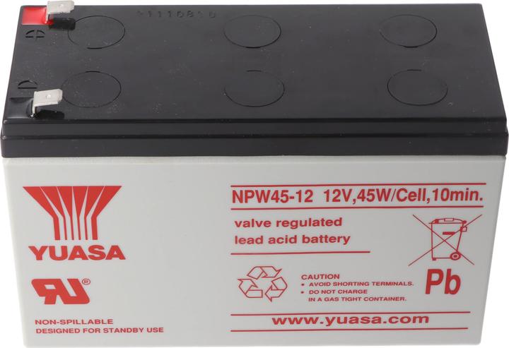 Yuasa NPW45-12 Blei PB Akku 12 Volt, 8500mAh mit Faston 6,3 mm Kontakten