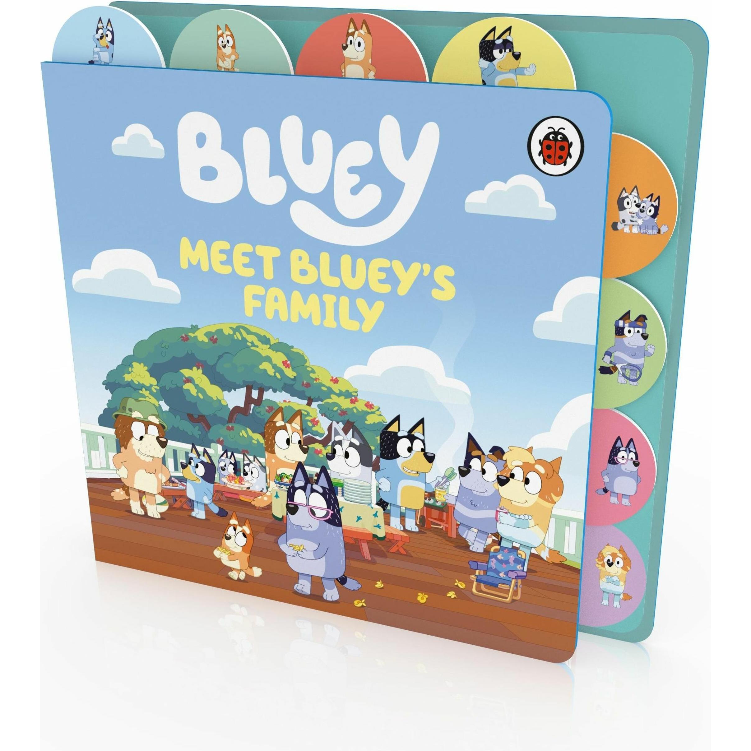 Penguin Random House Bluey: Meet Bluey's Family: Tabbed Board Book ...