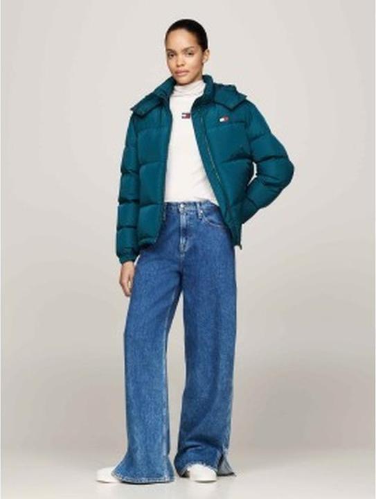 Tommy Jeans Alaska Pufferjack Dames - Deep Seawater - Maat S - Galaxus