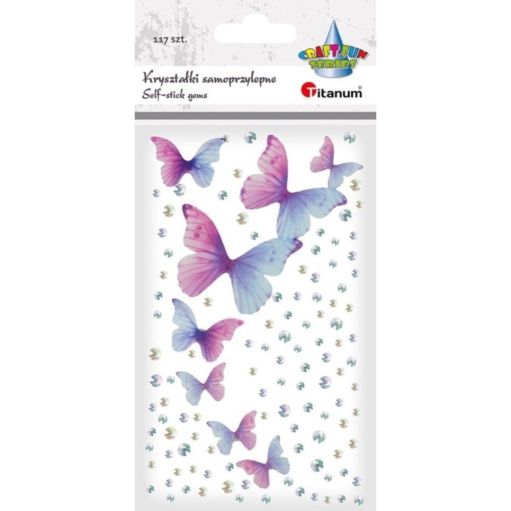 DP Craft Selbstklebende Kristalle Schmetterlinge und Strasssteine 117 ...