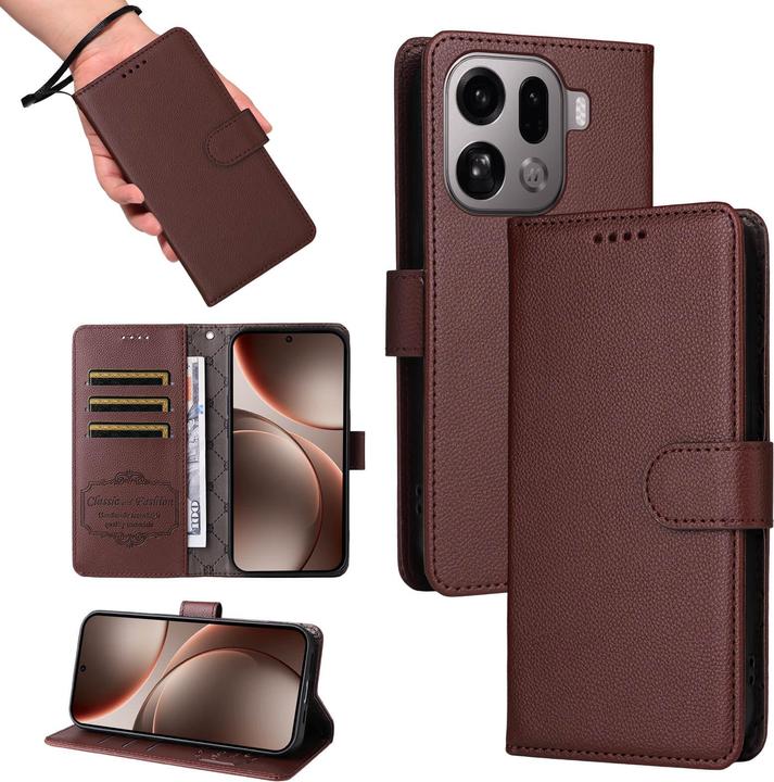 Cover-Discount OPPO Find X9 Pro - Lederoptik-Hülle mit strukturierter ...