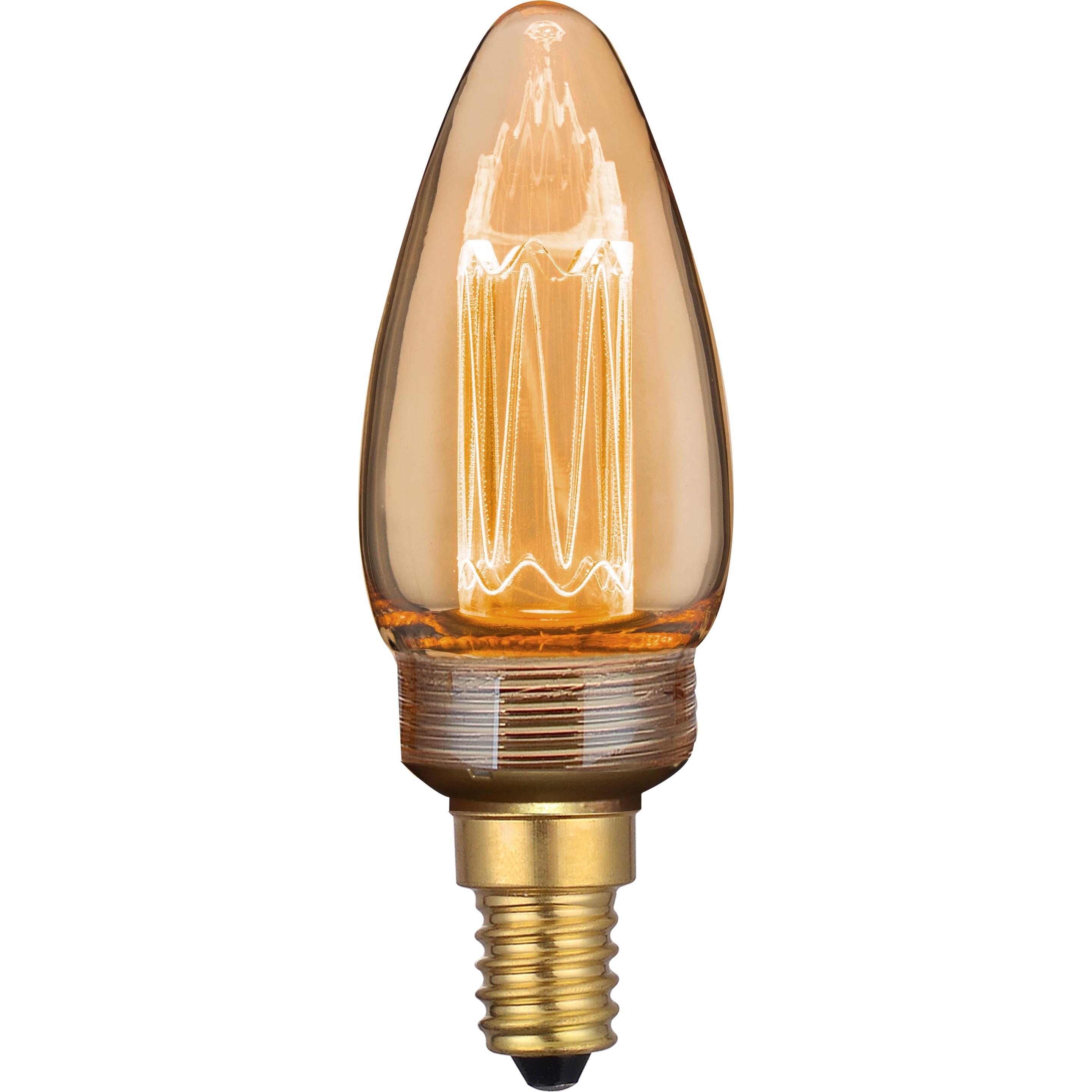 Luxula LED filament lamp,, vintage candle, E14, 2.3W, 65lm, 1800K - Digitec