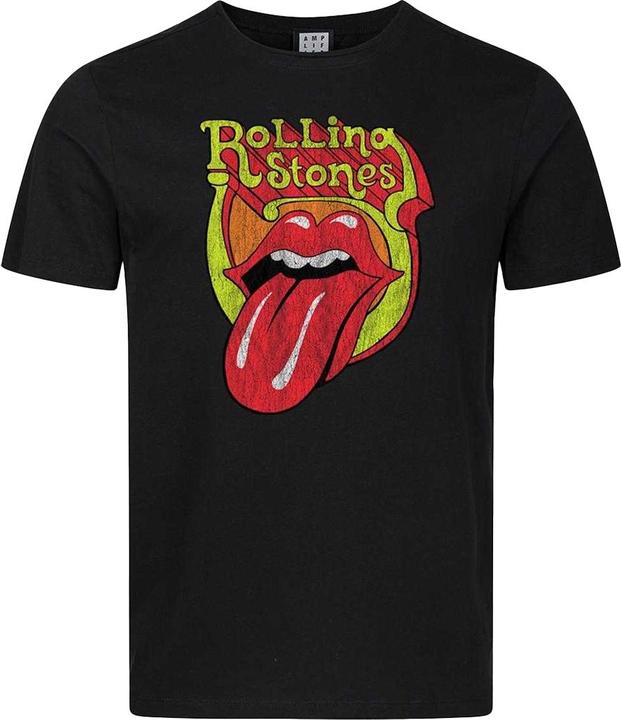 Amplified Unisex Adult Bootleg Tongue The Rolling Stones T-Shirt (M ...