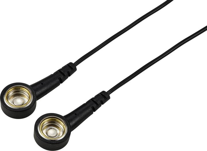 Tru Components TC-12356300 ESD earthing cable black 1.80 m push-button ...