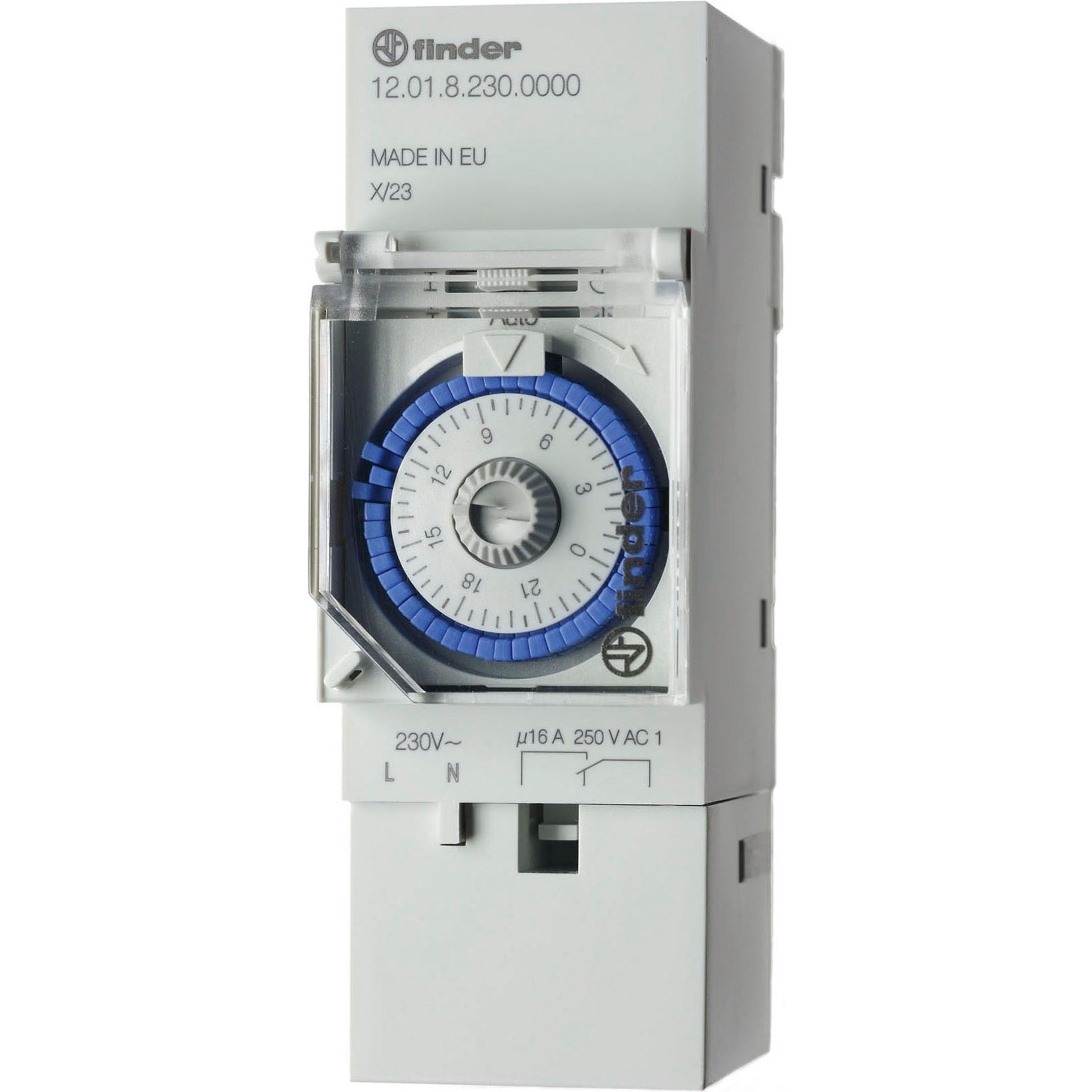 Finder Zeituhr Motorant.Tag-Prog. Gangres.70h,1W230VAC 12.01.8.230.0000 ...
