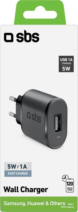 SBS Travel charger 100/250V 1000 mAh black - kaufen bei Galaxus - Galaxus