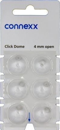 Connex Connexx Click 4 Mm Open Dome, 6er-Pack Blister, Weiss, Silikon ...