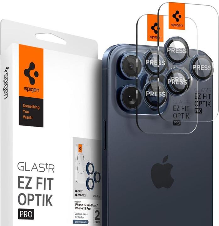 Spigen Optik.tR EZ Fit Kameraschutz für iPhone 14 Pro / Pro Max / 15 ...