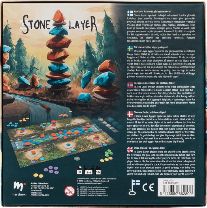 Martinex Stone Layer, strategic building game of stone piles - Galaxus