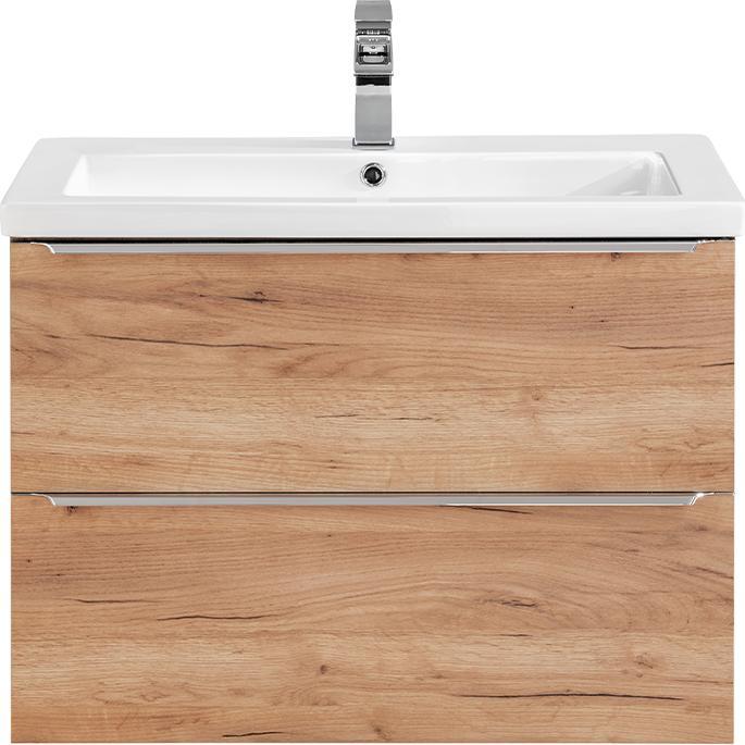 Petits-Meubles Einzelner Unterbauwaschtisch 80cm April Holz (80 x 46 x ...