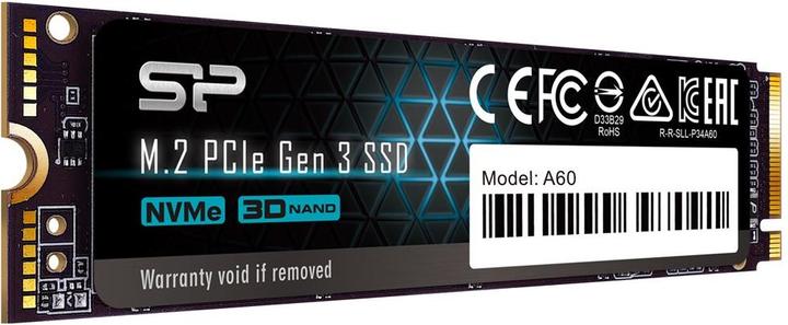 Silicon Power SSD A60 128GB M.2 PCIe NVMe Gen3x4 (128 Go, M.2)