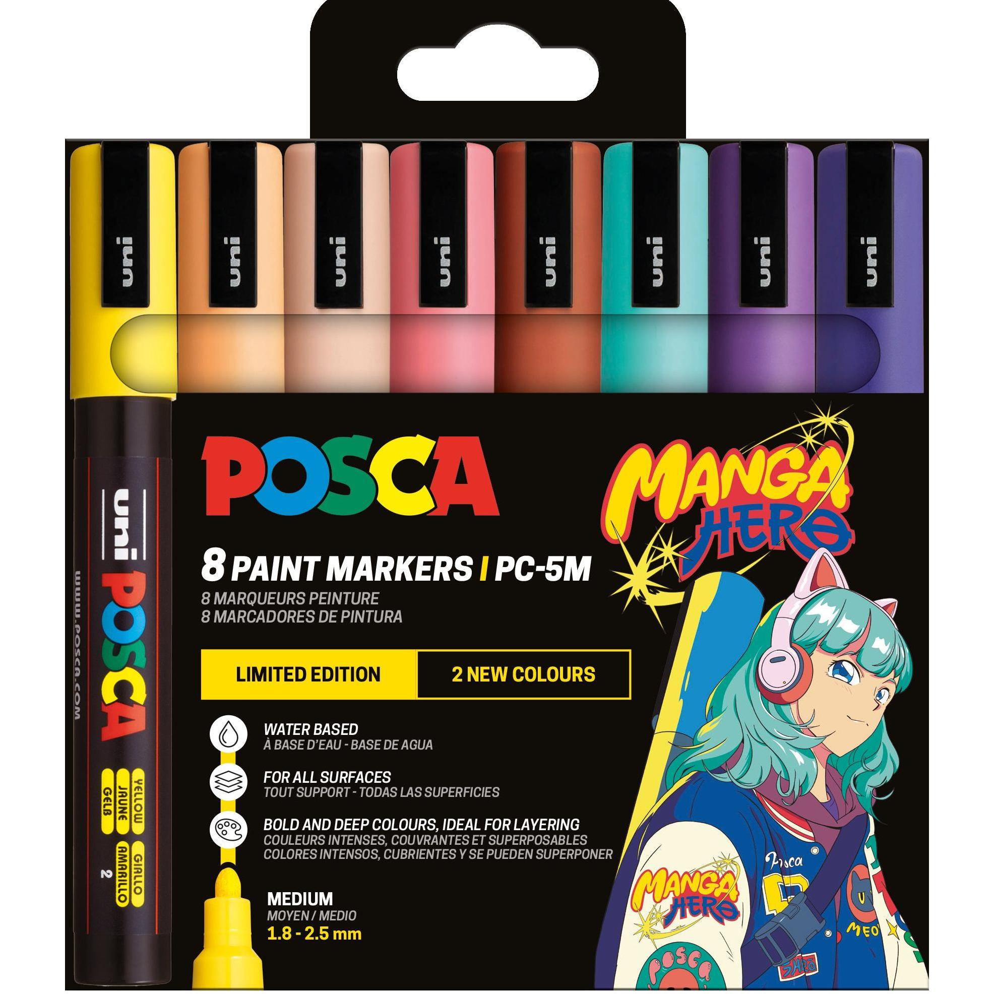 Posca - PC-5M - Manga Heros Set, 8 pcs (401680) - kaufen bei Digitec