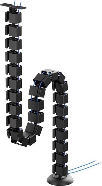 Neomounts Kabelkanal flexibel schwarz/Schraubbefestigung (Cable conduit ...