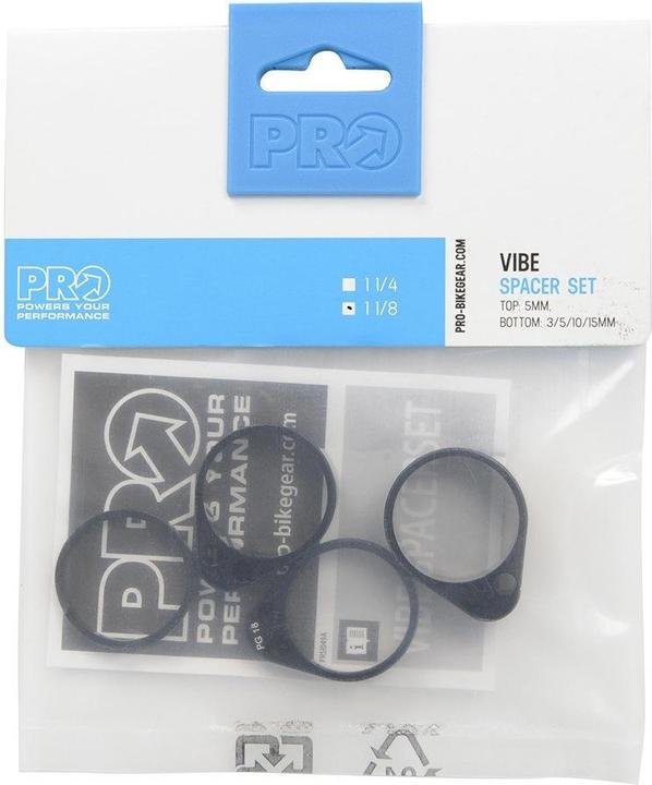 PRO Bike Gear Vibe Spacerset 1 1/8" Top 5mm unten 3,5,10,15mm - Galaxus