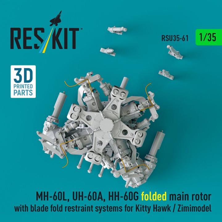 ResKit MH-60L, UH-60A, HH-60G folded main rotor with blade fold ...