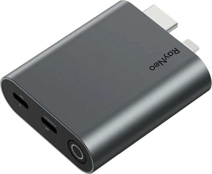 RayNeo HDMI to USB-C adapter for charging AR glasses