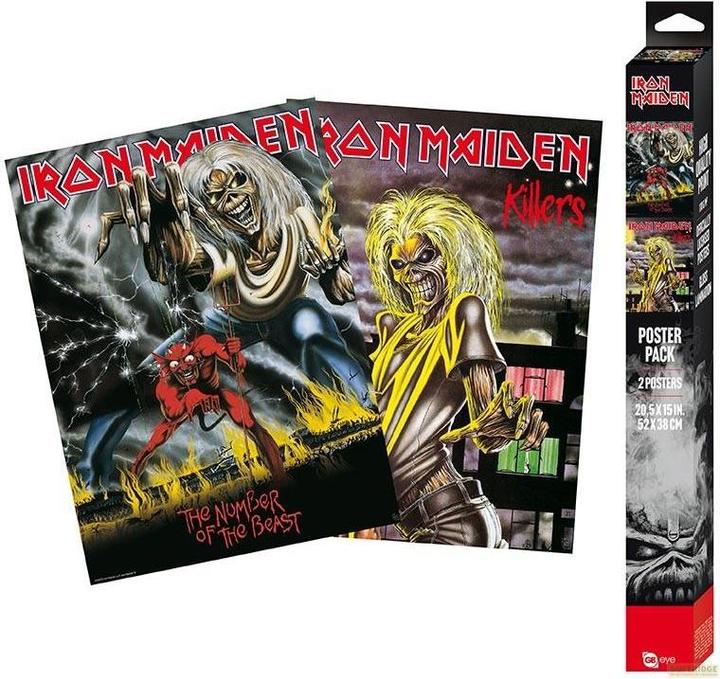 GB Eye IRON MAIDEN - Set 2 Chibi Posters - KillersNumber of the 52x38 x4