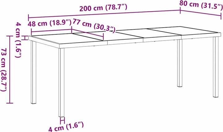 vidaXL Gartenstuhl (160 x 80 x 73 cm) - kaufen bei Galaxus - Galaxus