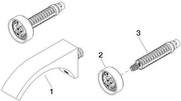 Dornbracht Dornb wall-mounted basin mixer CYO o Ablgrt Ausldg 190mm chr ...