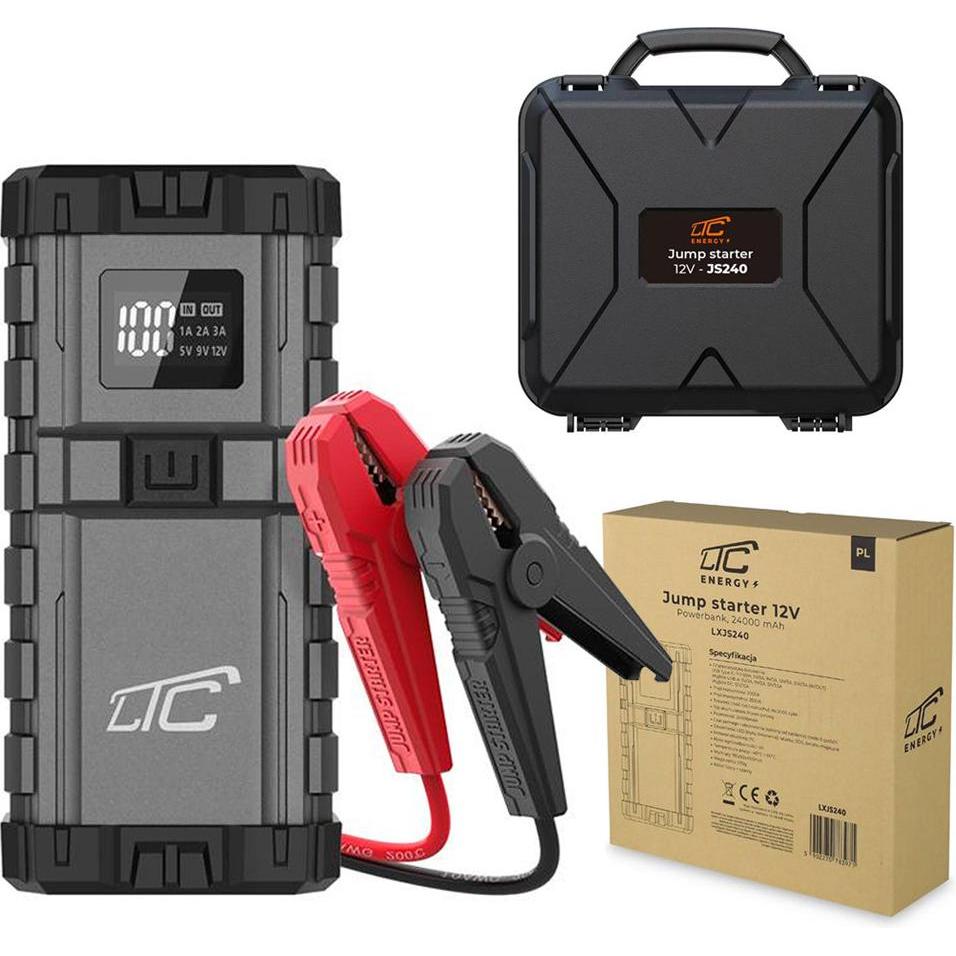 Lasmex Jump Starter LTC 12V JS240 24000mAh Powerbank USB-C PD 65W - Galaxus