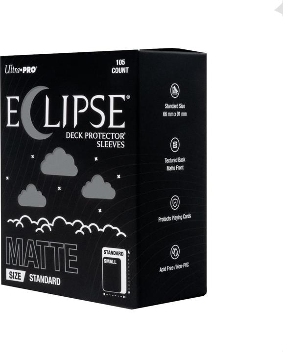 Ultra Pro ECLIPSE Matte Grey Deck Protector Sleeves Standard (105)