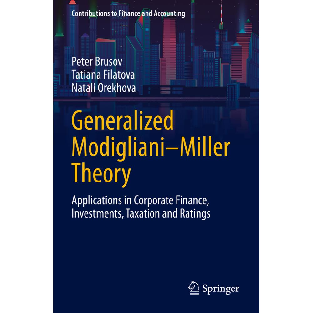 Springer Generalized Modigliani-Miller Theory - kaufen bei Galaxus