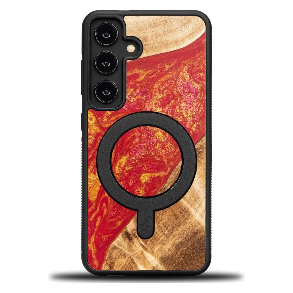 Bewood Unique MagSafe Paris wood and resin case red and gold