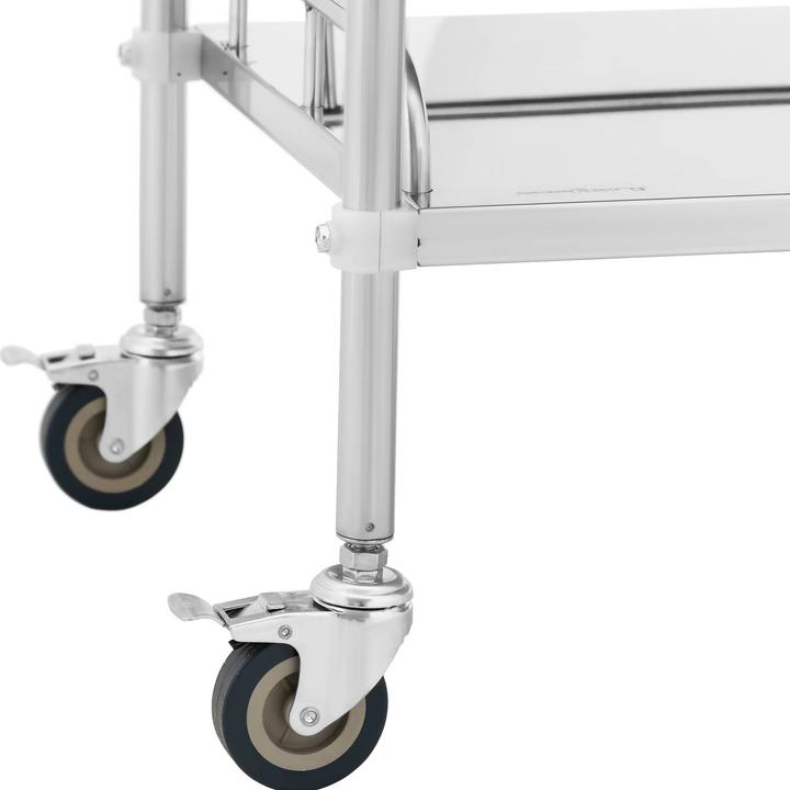 Steinberg Laborwagen Edelstahl Aufbewahrungswagen Labor Rollwagen 2 ...