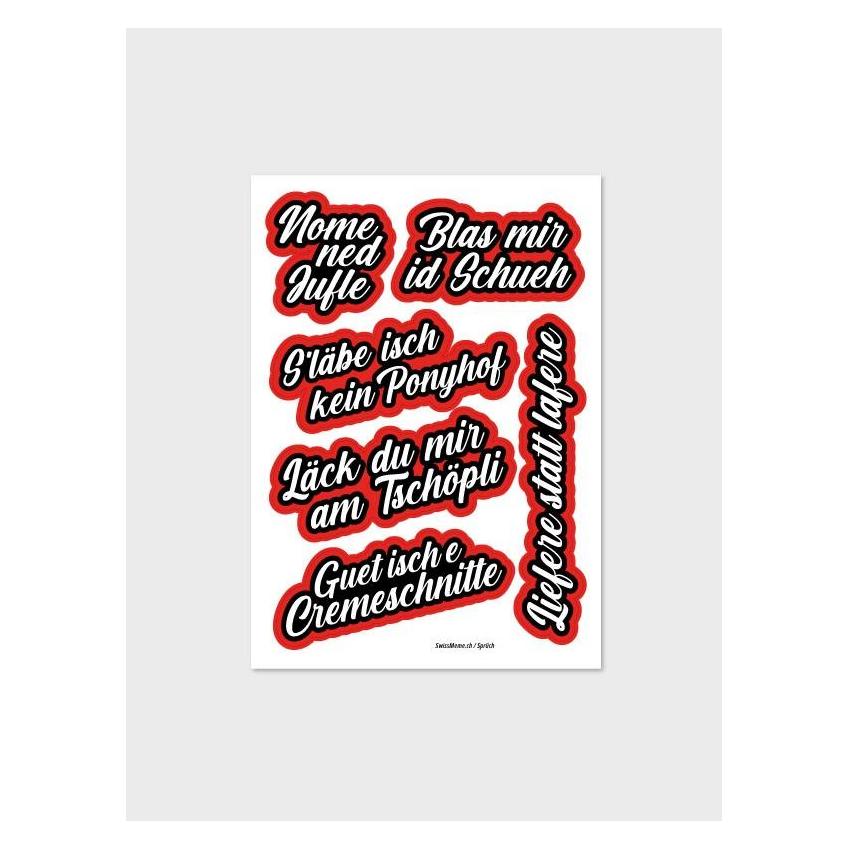 SwissMeme Sticker sheet - Sayings - buy at Digitec - Digitec