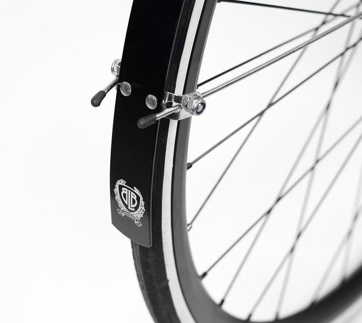 BLB Classic Alloy Mudguard Set - VR + HR - black matt (Mudguard set ...