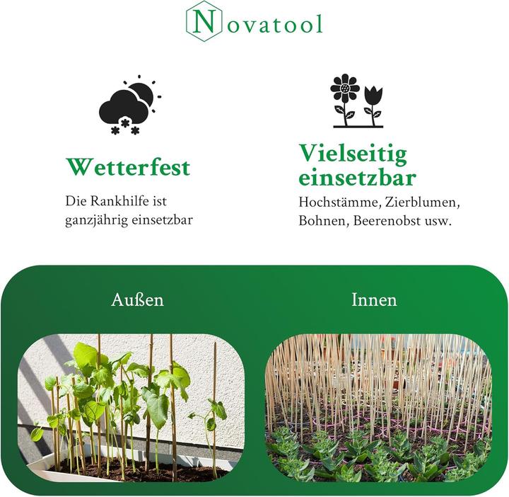 Novatool 200x grit sticks 50 cm x 5 mm I Natural I Tomato sticks Tomato ...