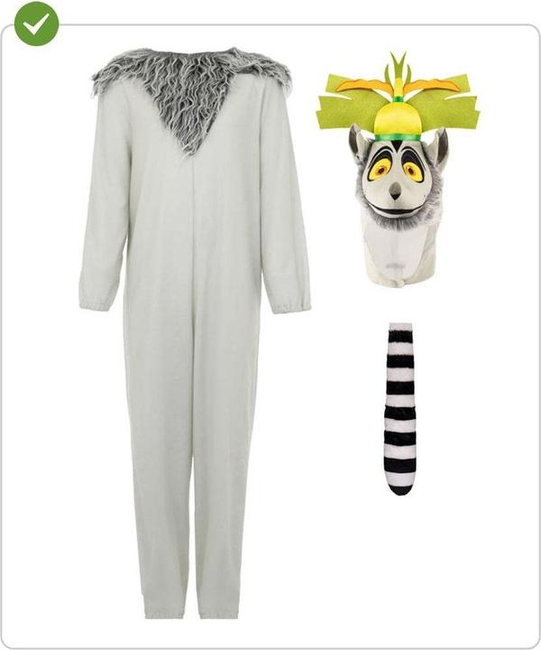 Metamorph Madagascar – King Julien Kostüm für Kinder - Galaxus