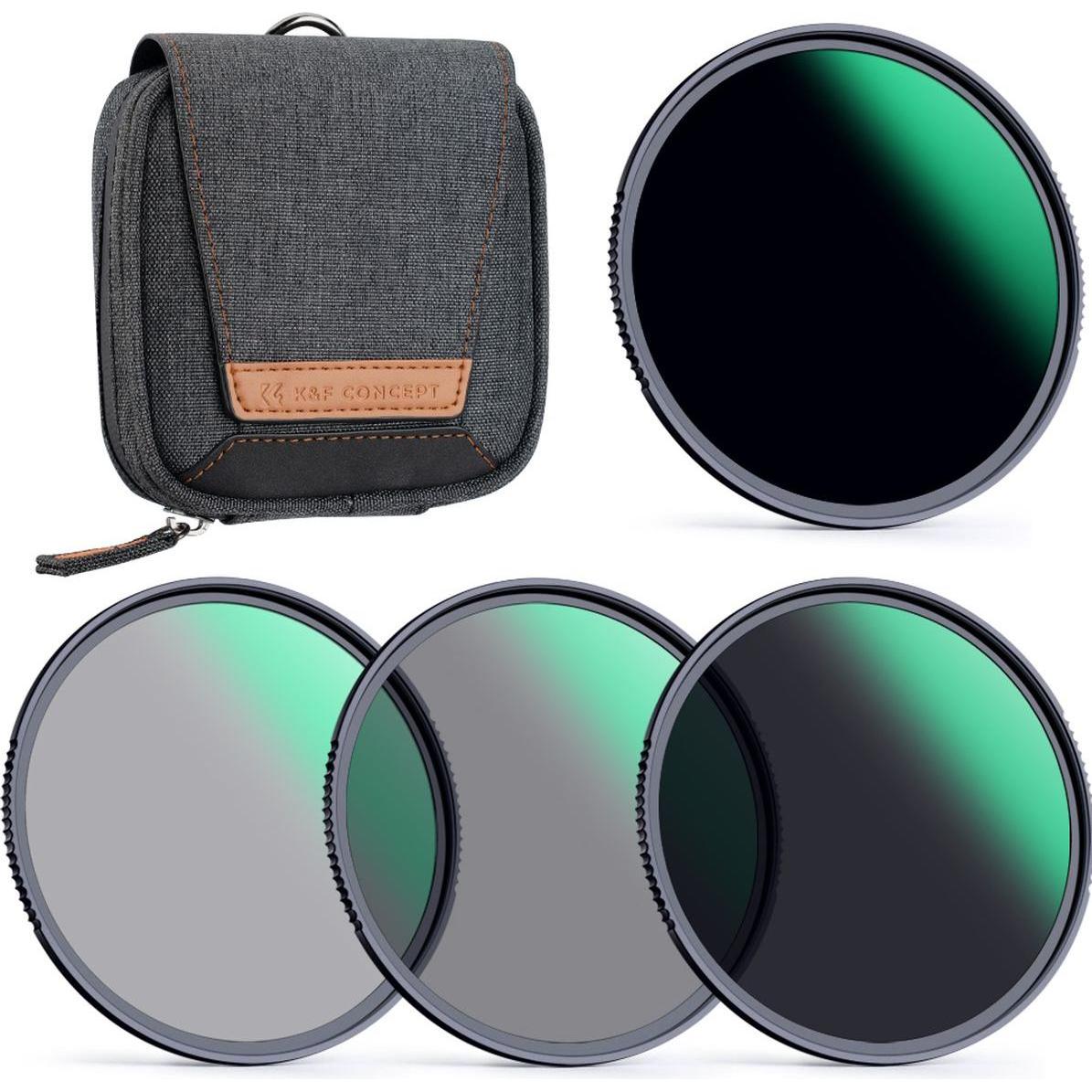 K&F Concept ND Filter Kit ND4/8/64/1000 Nano X 62mm (KF-1632) - Galaxus