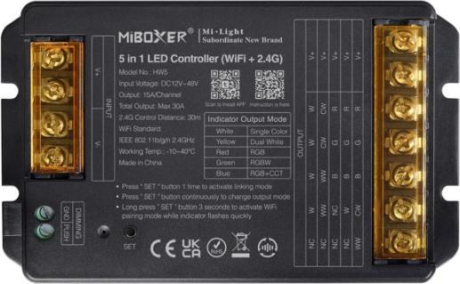 MiBoxer Synergy 21 LED Controller 5in1 RGB-CCT DC1248V WiFi 2.4G HP