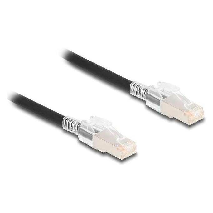 Delock RJ45 network cable Cat.6A S/FTP with Secure Clips Set 3 m black ...