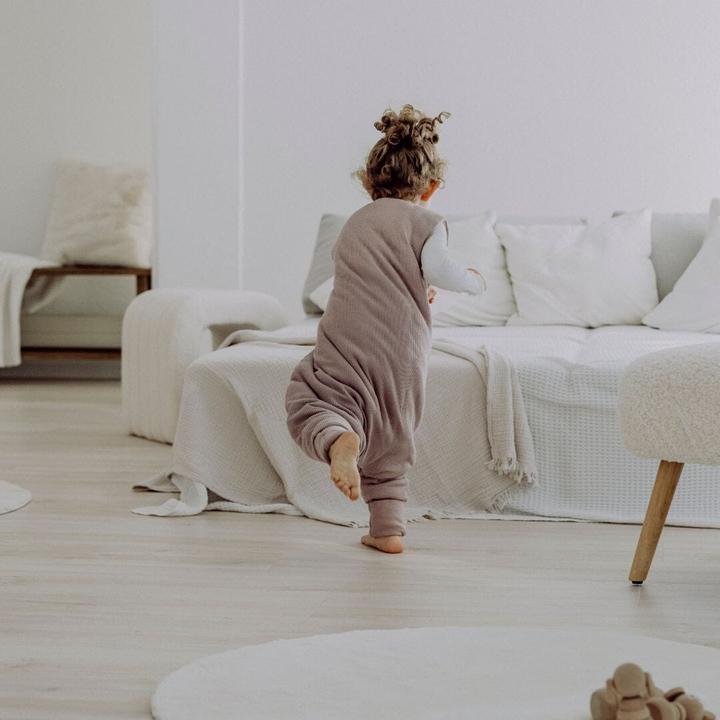 Emma & noah Schlafsack mit Umschlag-Fuss und Ärmel 3.5 TOG (90 cm, 3.5 ...