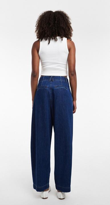 Topshop TSMARI Hohe Taille Weiter Beinschnitt Jeans Locker geschnitten ...