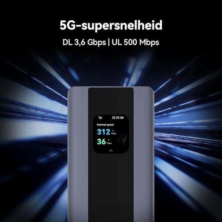 Huawei 5G Mobile WiFi Pro with 7000mAh Power Bank and Parental Controls ...