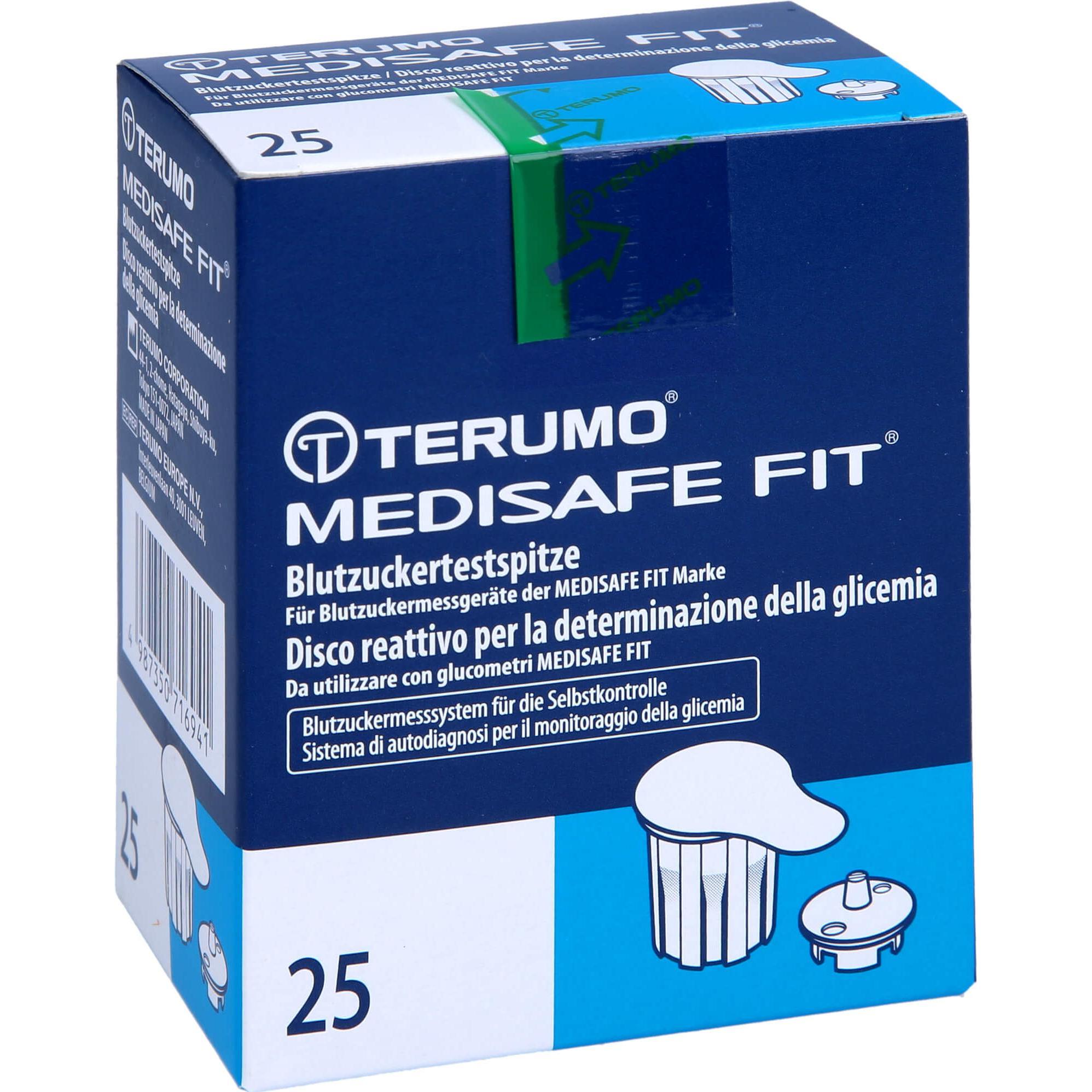 Terumo Medisafe Fit Blood Glucose Test Tips, 25 Test Strips - Galaxus