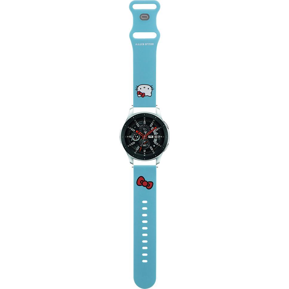 Hello Kitty Pasek Uniwersalny HKUWLSCHBLB Silicone Kitty Head niebieski ...