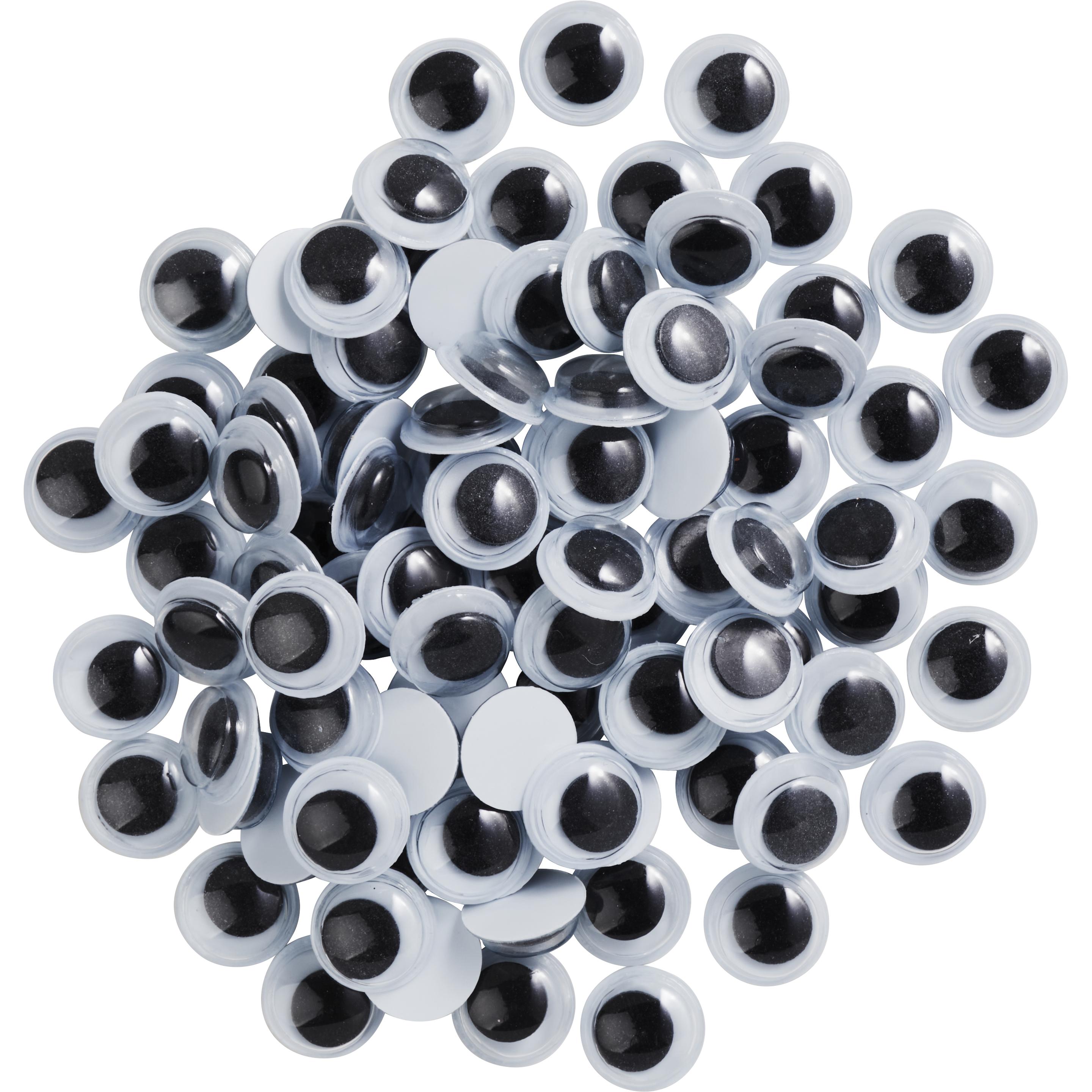 VBS Wackelaugen zum Aufkleben "Rund", 8 mm, 100 Stück