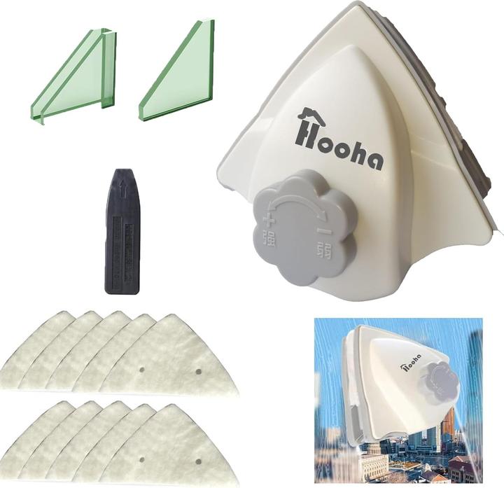 Hooha Magnetischer Fensterputzer, verstellbar 3-26mm