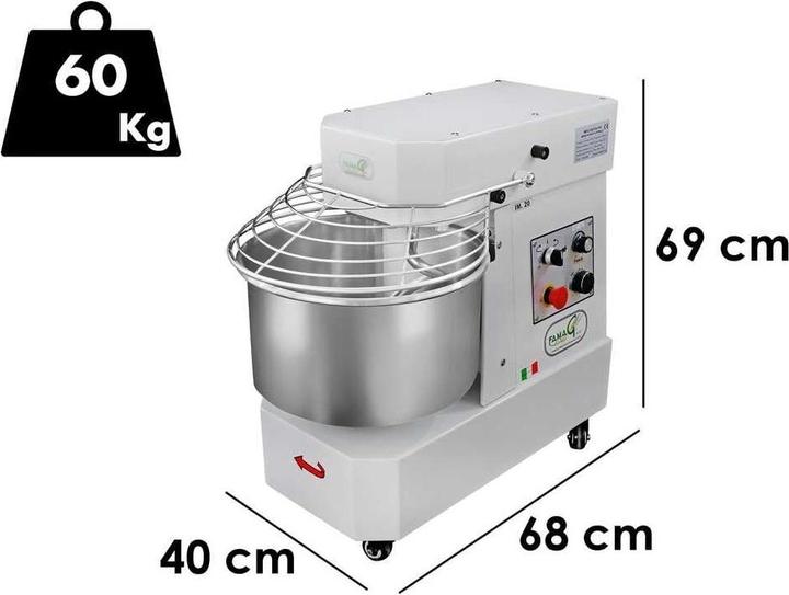 Famag IM 20230 10 Geschwindigkeiten HH Spiralkneter 20 kg für hohe ...